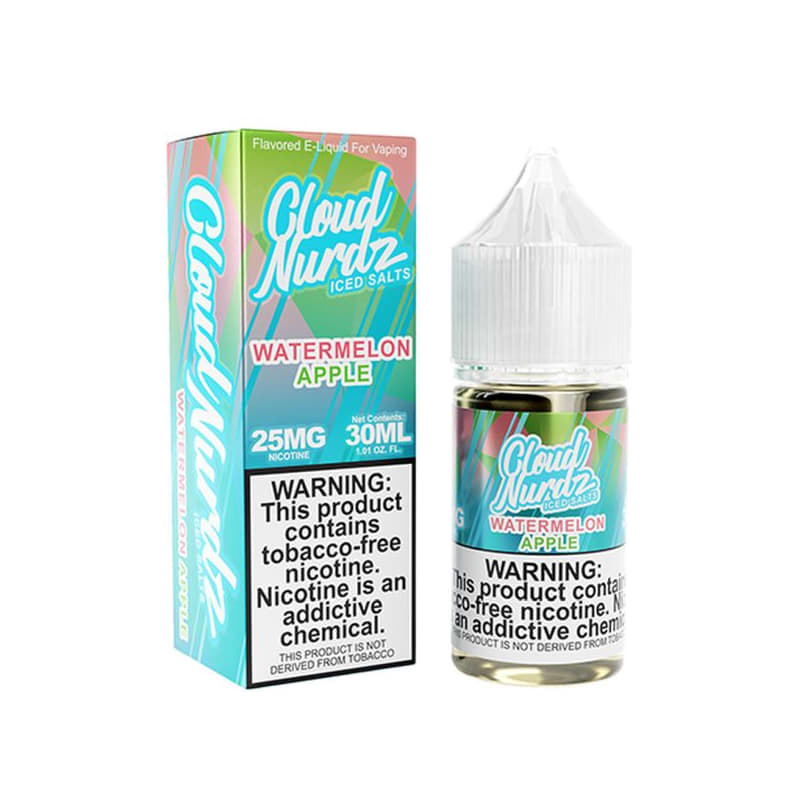 Cloud Nurdz TFN Watermelon Apple Salts Iced | Nicotine Salts | Vaporbeast Cloud Nurdz TFN Watermelon Apple Salts Iced | Nicotine Salts | Vaporbeast